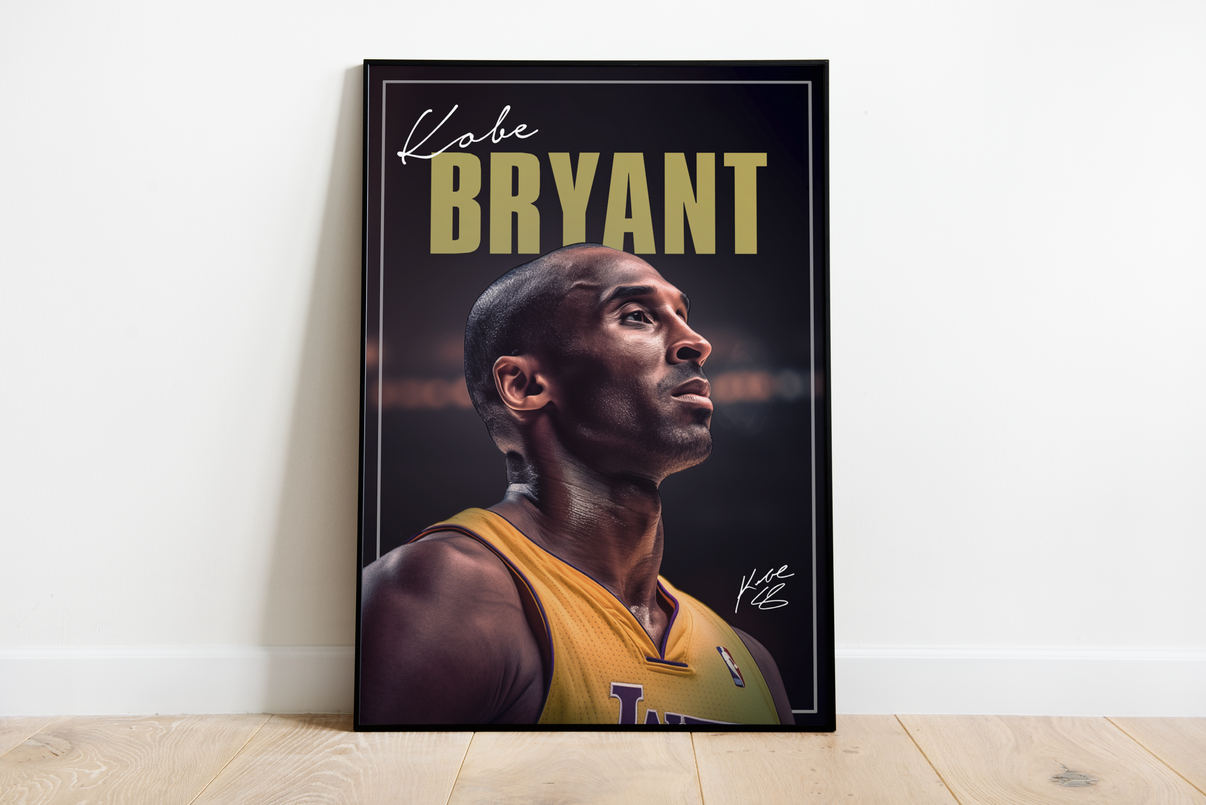 Kobe Bryant poter | Portrait – Inkwell Poster Company