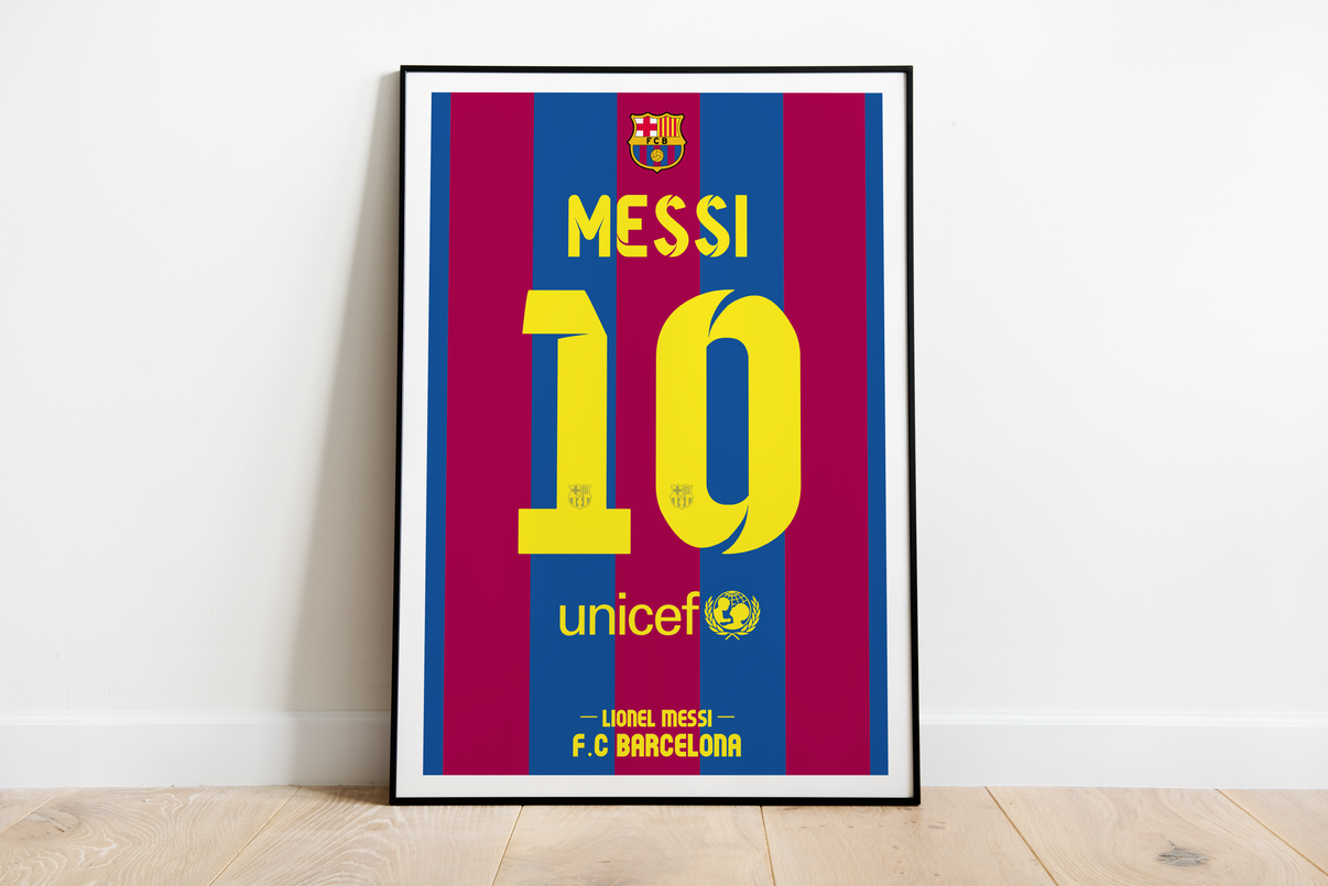 Lionel Messi poster | Barcelona – Inkwell Poster Company