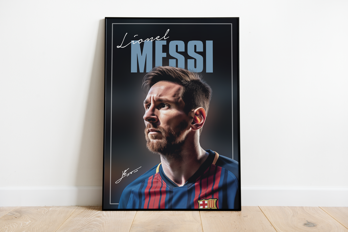 Lionel Messi poster | Portrait – Inkwell Poster Company