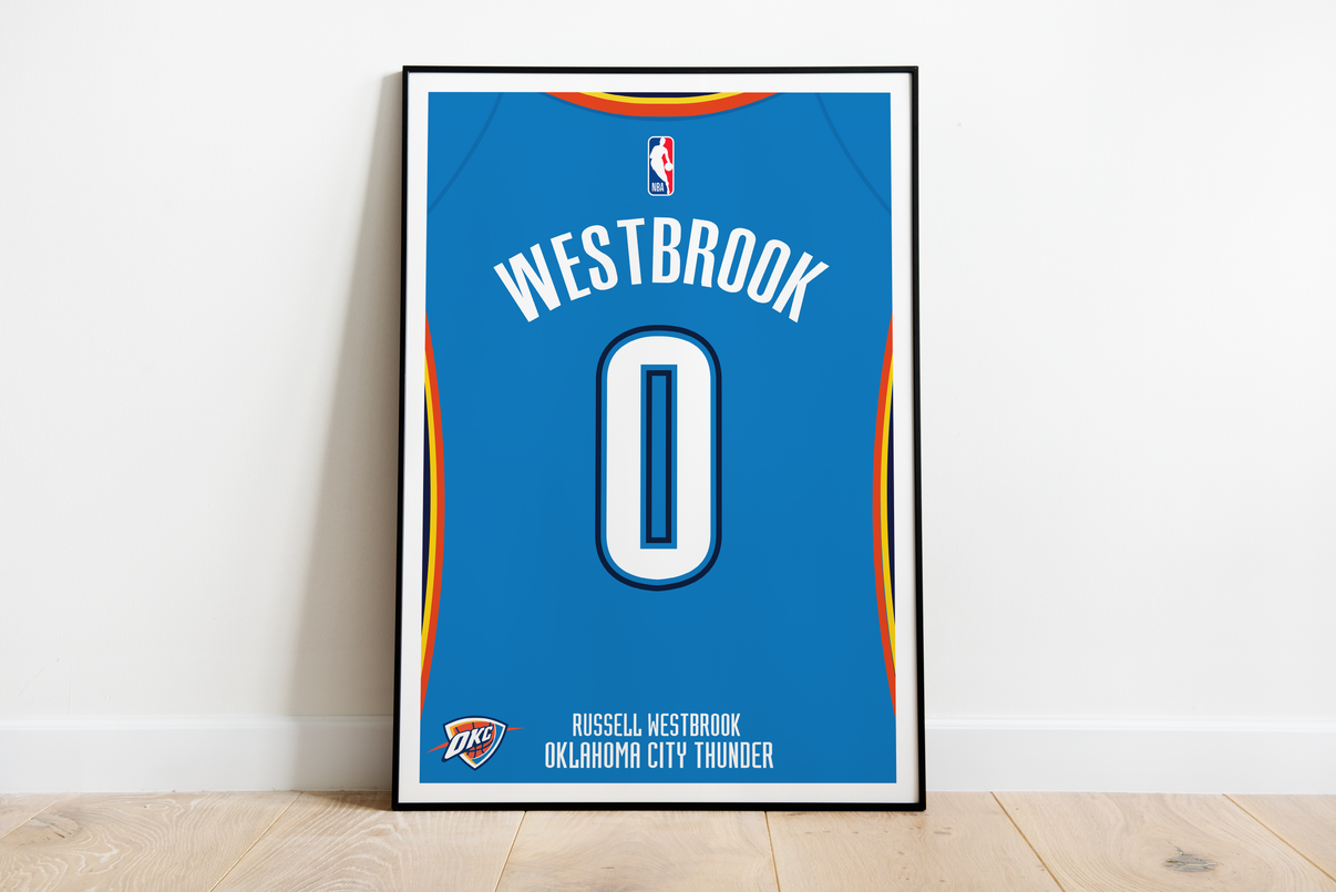 Russell Westbrook poster | Oklahoma City Thunder – Inkwell Poster Company