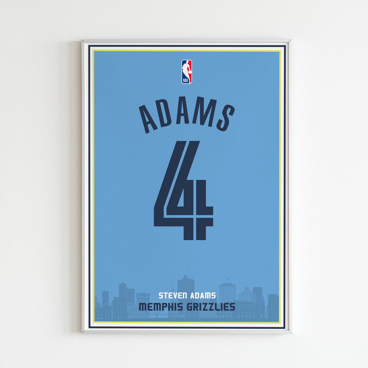 Steven Adams poster | Memphis Grizzlies – Inkwell Poster Company
