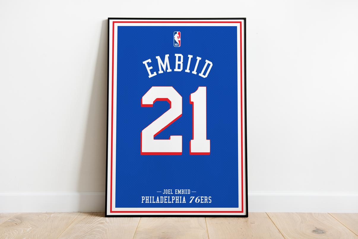 Joel Embiid poster | Philadelphia 76ers – Inkwell Poster Company